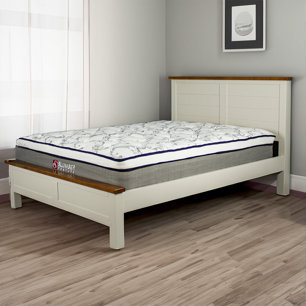 Alton Double Bed + Euro Top Pocket Spring Mattress Combo – Mainland ...