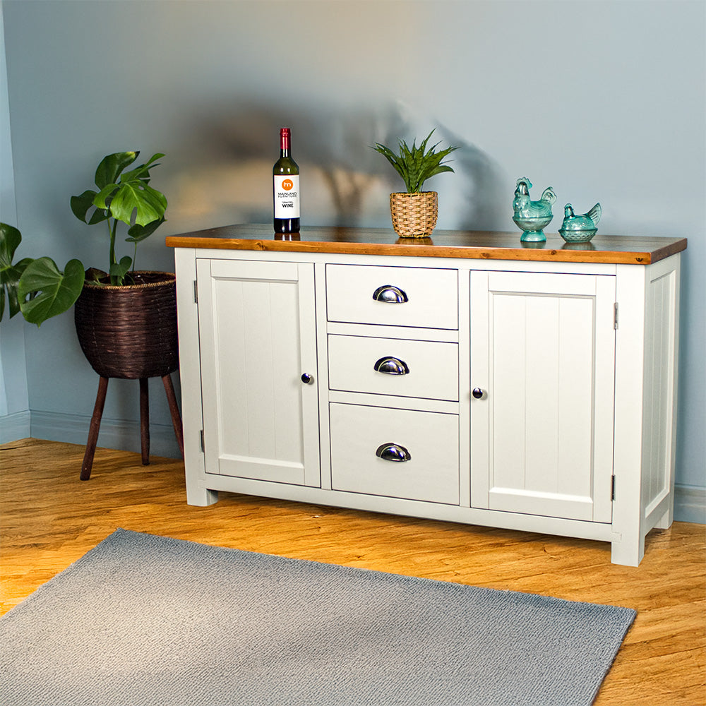 Alton 2 Door 5 Drawer NZ Pine Buffet / Sideboard | Mainland Furniture