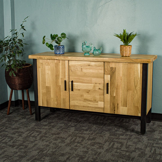 Golden Gate Three Door Oak Buffet | Mainland Furniture NZ