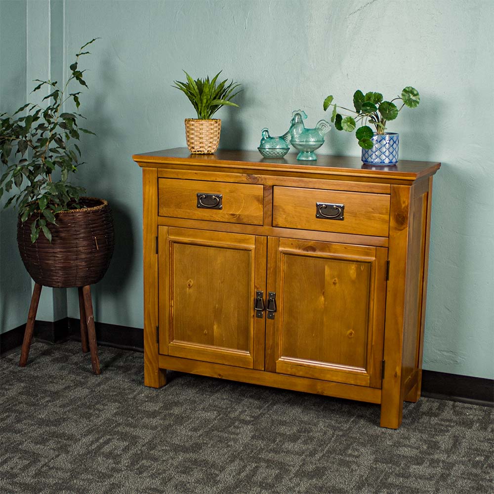 Montreal 2 Drawer Pine Buffet | Mainland Furniture NZ