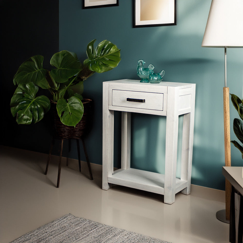Vancouver NZ Pine White Hall Table | Mainland Furniture NZ