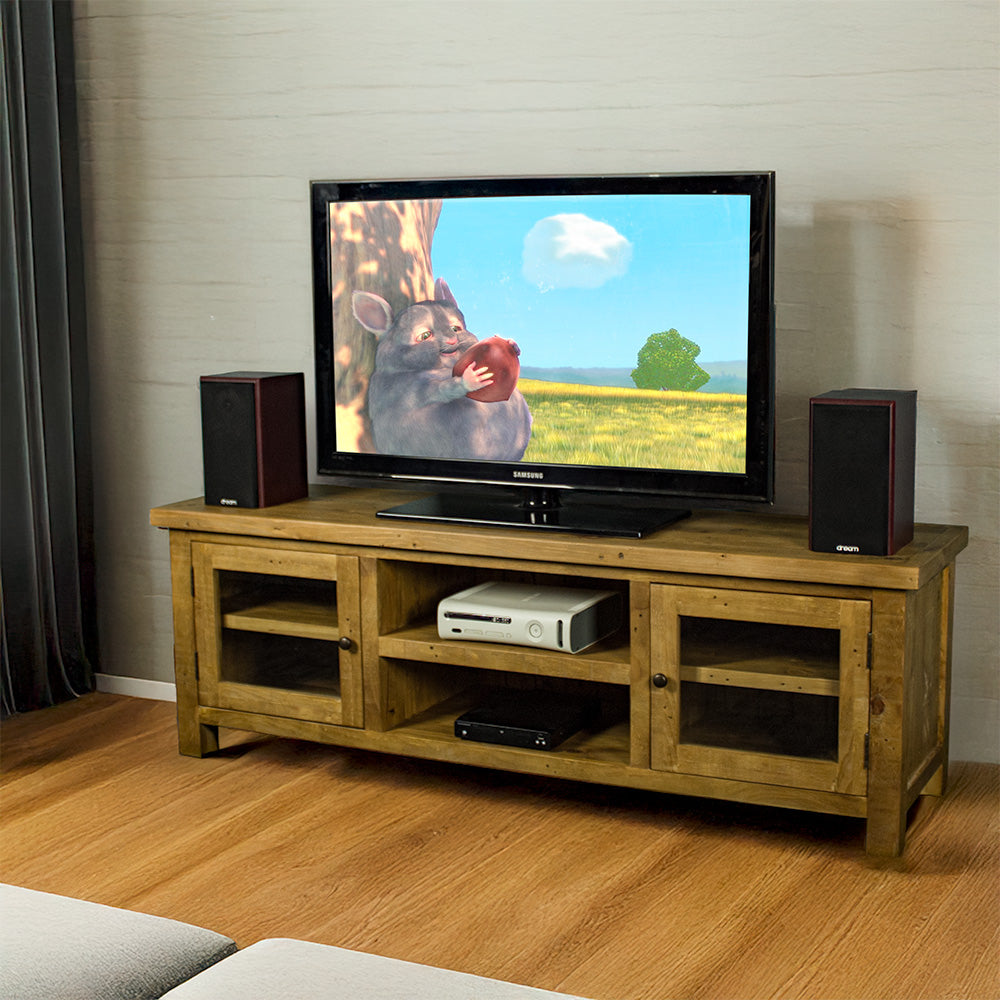 Ventura Recycled Pine Medium TV Unit - Mainland Furniture NZ