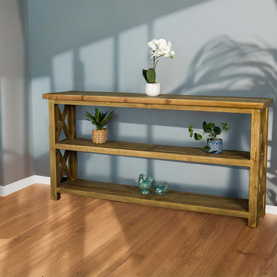 Ventura Recycled Pine Large Hall Table - Mainland Furniture NZ