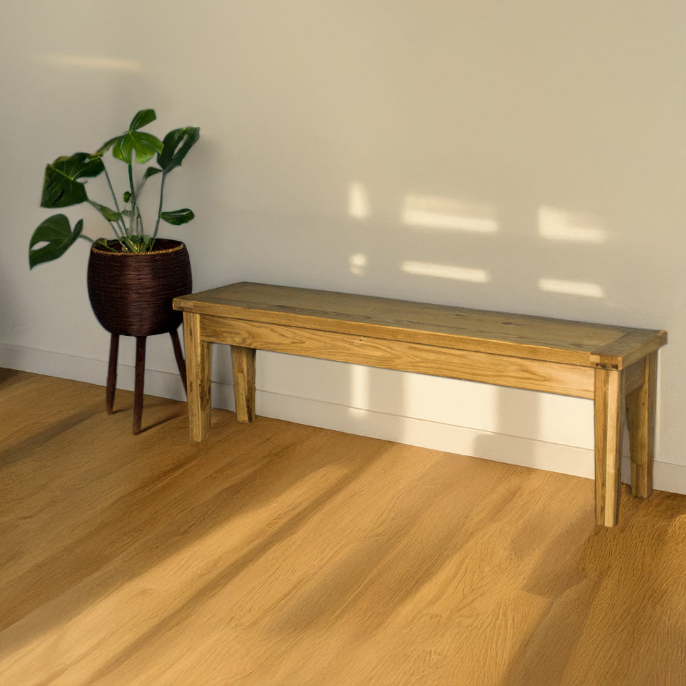 Vienna 1.58m Oak Bench Seat | Mainland Furniture NZ