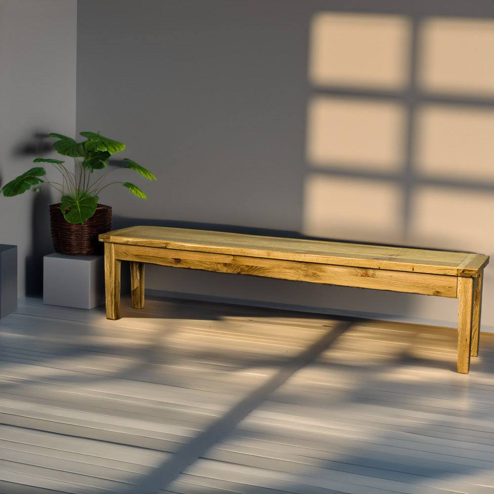 Vienna 2m Oak Bench Seat | Mainland Furniture NZ