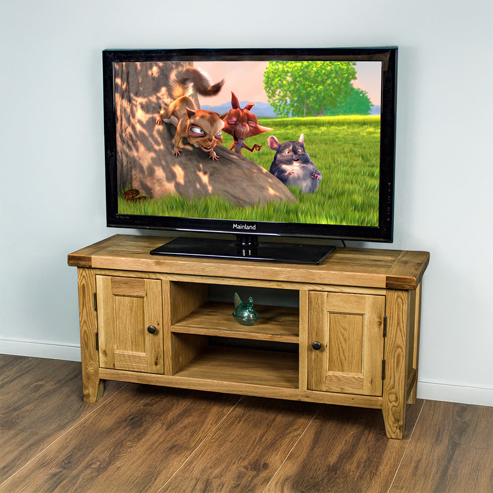 Yes Oak Medium TV Unit - Mainland Furniture NZ