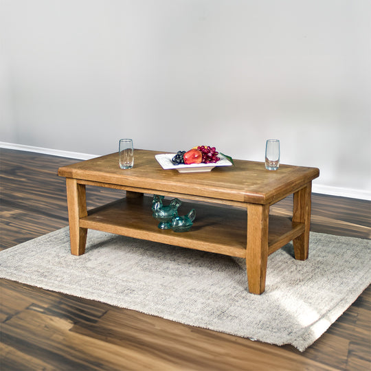 Yes Rectangular Oak Coffee Table - Mainland Furniture NZ