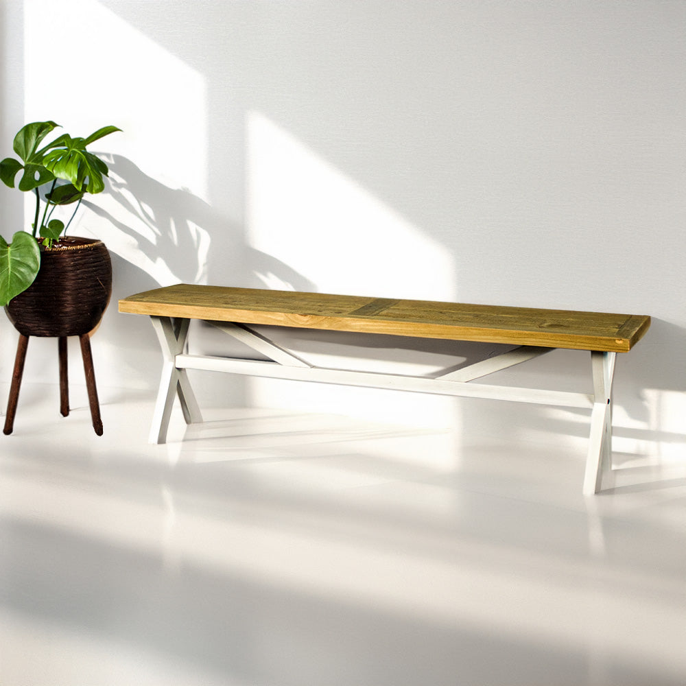 Byron Recycled Pine Bench - Mainland Furniture NZ