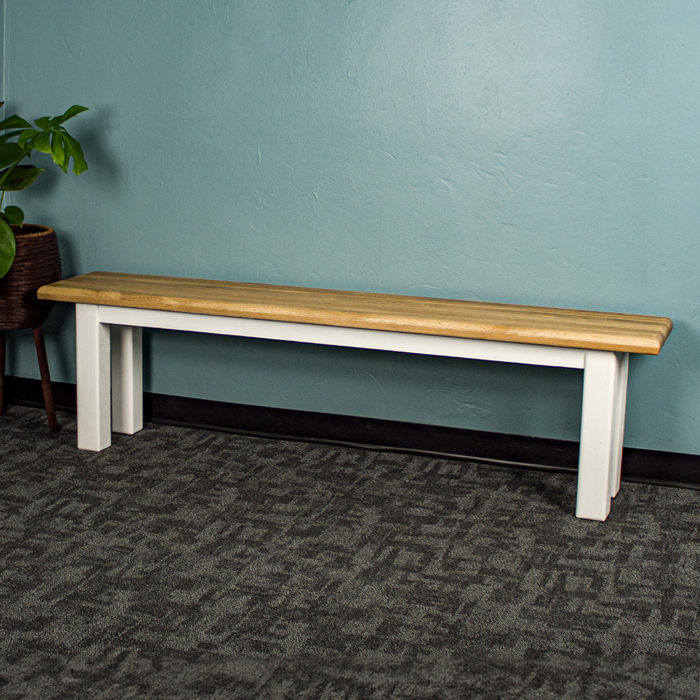 Loire Solid Oak Bench Seat 1.8m | Mainland Furniture NZ