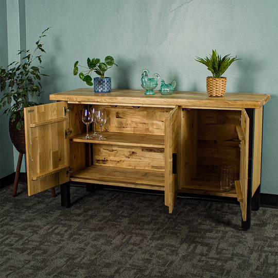 Golden Gate Three Door Oak Buffet | Mainland Furniture NZ