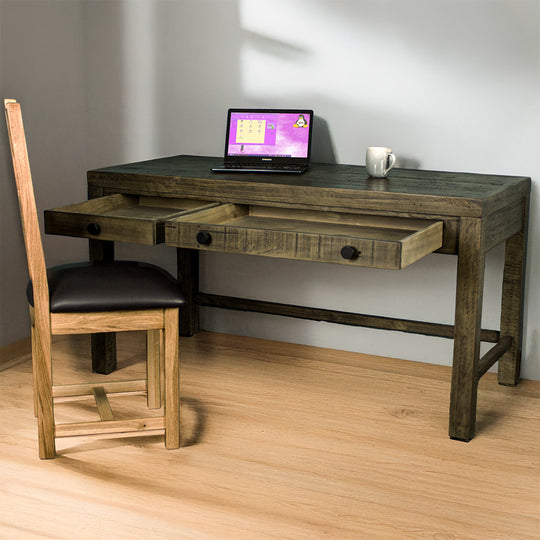 Stonemill Recycled Pine Desk - Mainland Furniture NZ