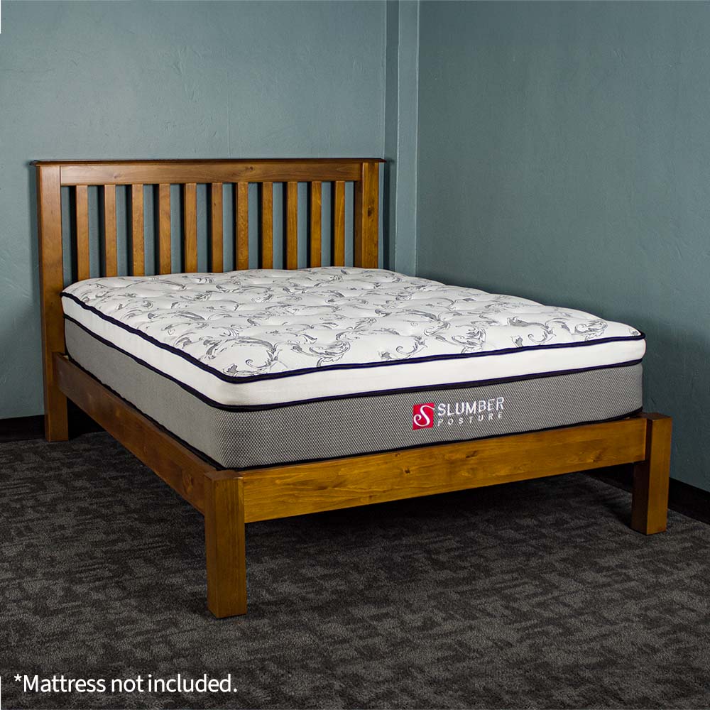 Trent Queen Size NZ Pine Slat Bed Frame
