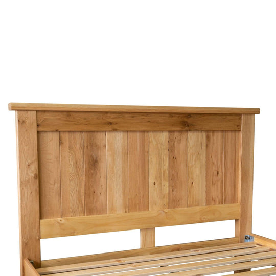 Camden King Size Oak Slat Bed Frame | Mainland Furniture NZ