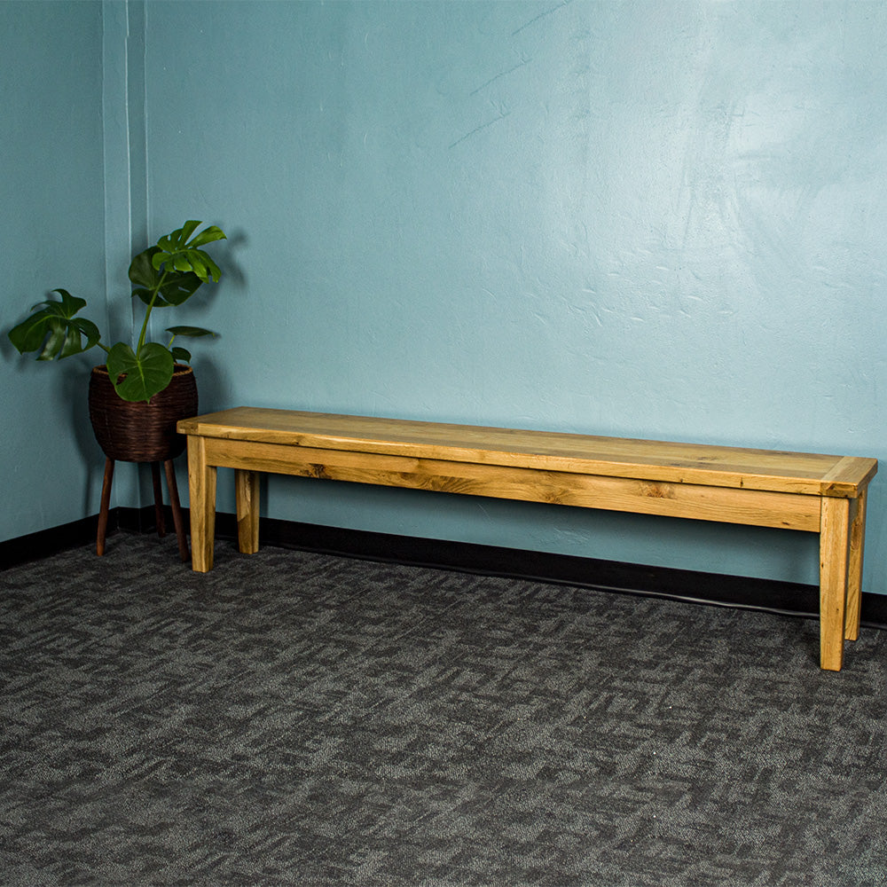 Vienna 2m Oak Bench Seat | Mainland Furniture NZ