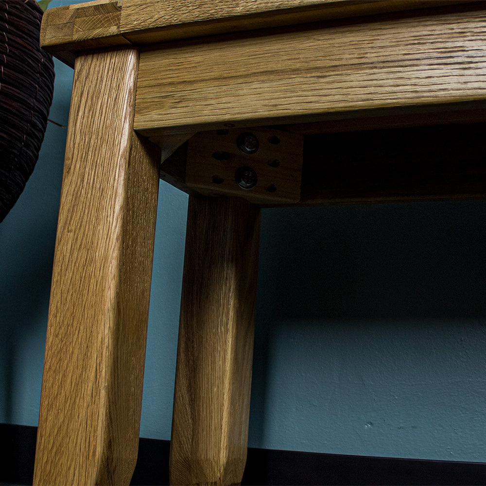 Yes 1-meter Oak Bench - Mainland Furniture NZ